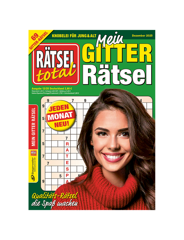 Rätsel total - Mein Gitter-Rätsel 12/25