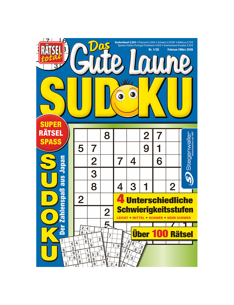 Rätsel total - Das Gute Laune Sudoku 1/26